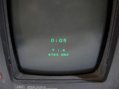 Jrc Jma 2254 10 Raster Scan Crt Radar Display W Sun Cover Tested