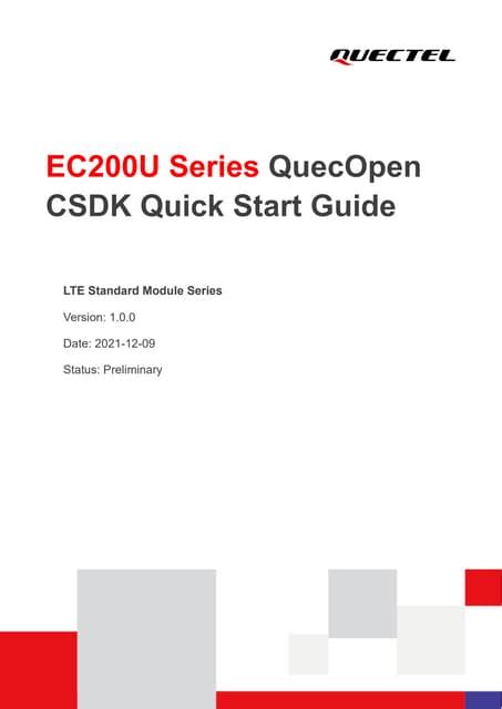 quectel ec200u series quecopen csdk quick start guide v1 0 0