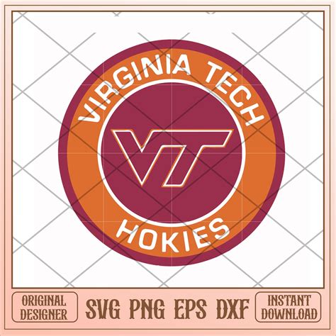 Virginia Tech Hokies Logo Design Svg Logo Design Svg Ncaa Svg Svg