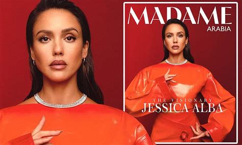 Jessica Alba Looks Stunning In Edgy Scarlet Pvc Top For Sizzling Cover