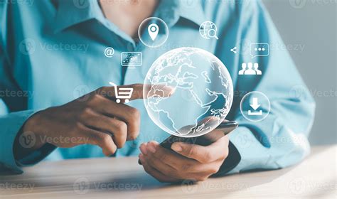 Digital Transformation Technology Strategy Global Communication Network Concept Business