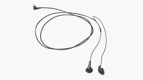 3d Sony Vintage In Ear Headphones Rolled Turbosquid 2290812