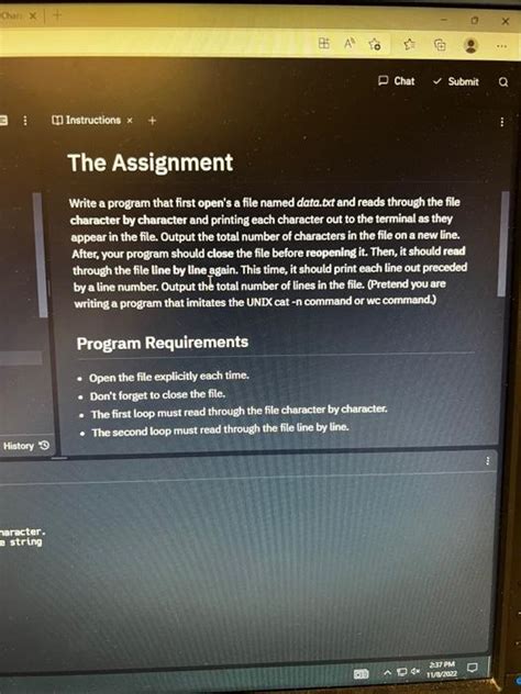 Solved The Assignment Write A Program That First Open S A Chegg
