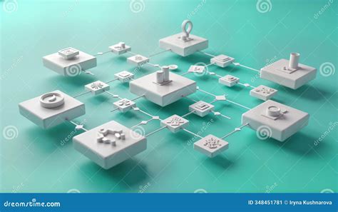 Flowchart Design Clean Background Illustration 349973572