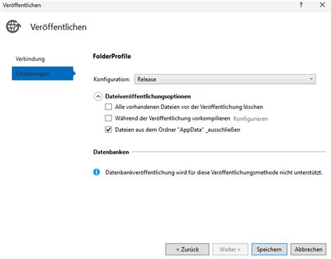 Publish Do Not Copy Files In Folder Appdata Microsoft Qanda