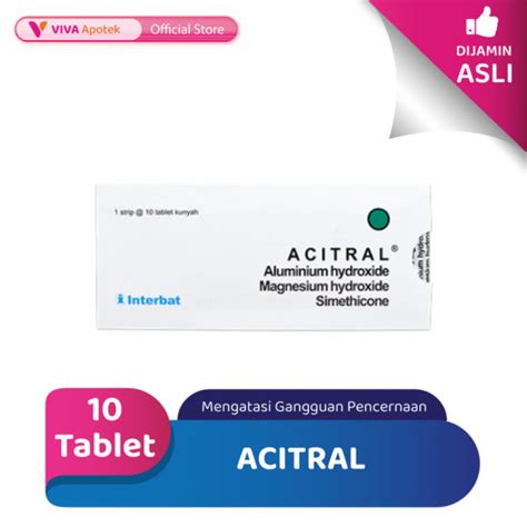 Acitral Untuk Mengatasi Gangguan Pencernaan 10 Tablet