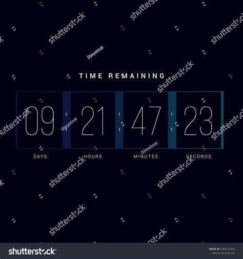 Countdown Clock Counter Timer Design Template Stock Vector Royalty Free 1685112352 Shutterstock