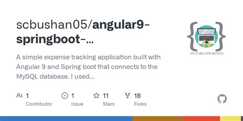 GitHub Scbushan Angular Springboot Expensetracker A Simple Expense Tracking Application