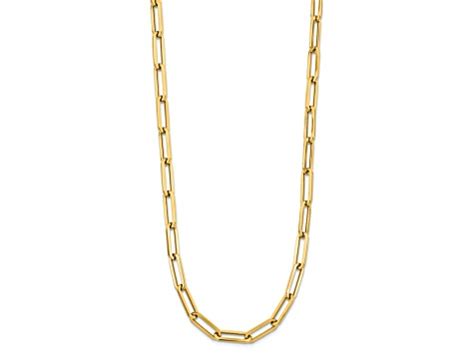 14k Yellow Gold Polished Fancy Link Necklace 18744c Jtv