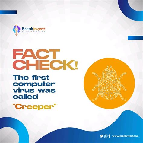 Breakinvent On Linkedin Created In 1971 By Bob Thomas Creeper Was The