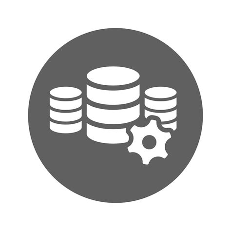 Premium Vector Database Management Icon