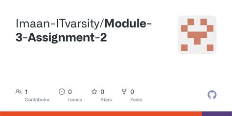 GitHub Imaan ITvarsity Module Assignment