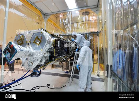 Nustar Space Telescope Construction Engineers In The Final Stages Of Nustar Space Telescope Construction Engineers In The Final Stages Of