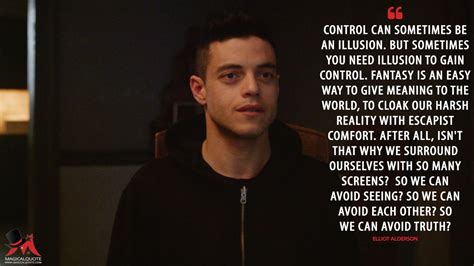 Elliot Alderson Control Can Sometimes Be An Illusion But Sometimes