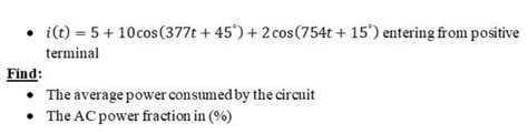 solved give a circuit with a voltage in v across its