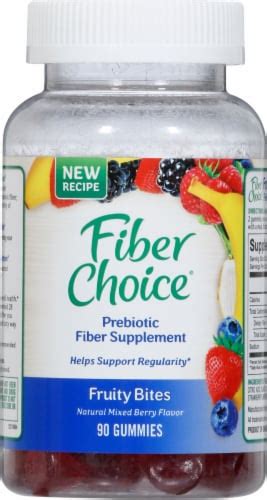 Fiber Choice Prebiotic Fiber Mixed Berries Flavored Gummies 90 Ct Kroger