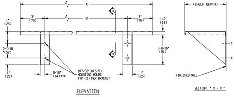 Asi 0692 812 Commercial Restroom Shelf 8 D X 12 L Stainless Steel W