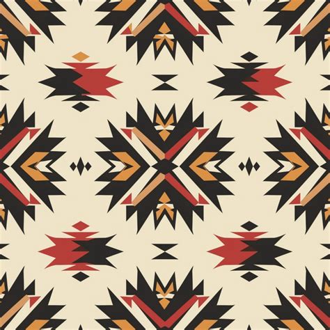 Retro Native American Pattern 7 Quilting Cotton Fabric