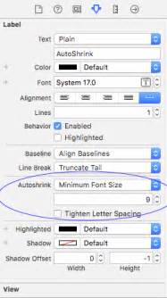 How To Shrink Text To Fit When Single Words Are Too Long For A UILabel Width In Xcode Stack