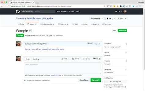 GitHub Issue Title Loader สำหรบ Google Chrome สวนขยาย ดาวนโหลด