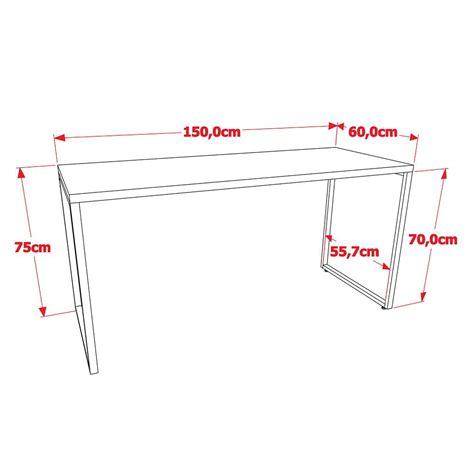 Mesa De Escritório Office 150cm Estilo Industrial Prisma C08 Carvalho