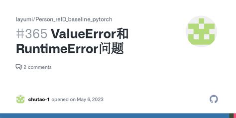 ValueError和RuntimeError问题 Issue layumi Person reID baseline pytorch GitHub