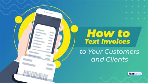 How To Text Invoices To Your Customers And Clients Textsanity