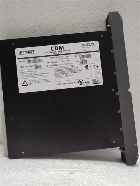 Siemens Quadlog Cdm Critical Discrete Module Japan Marine Store