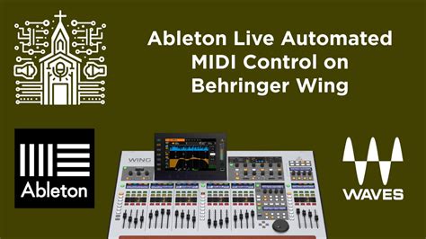 Controlling Ableton Live With The Behringer Wing Using Midi Over Usb A