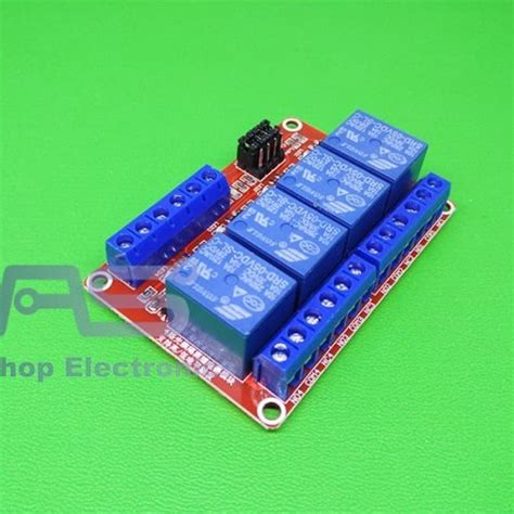 Jual 4 Channel Relay Module 5V Supports High And Low Trigger Kota Surabaya Akhishop