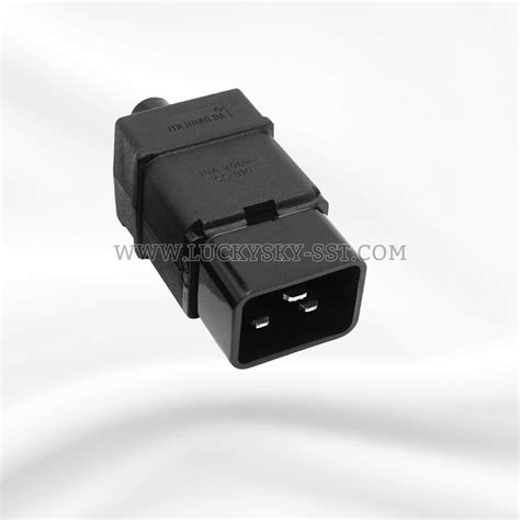 plug pdu socket iec320 c20 16a 250v power cable connector male plug