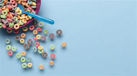 Free Photo Bowl Filled Of Cereals With Copy Space Background