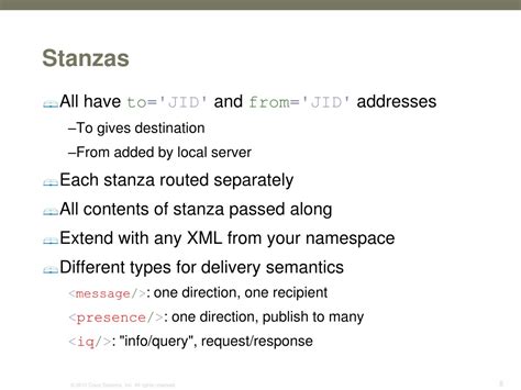 ppt xmpp messaging protocol features security and extensibility