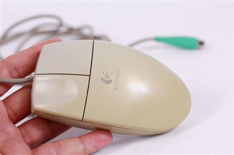 Vintage Logitech Mouse For Computer Two Button Office Accessory Etsy