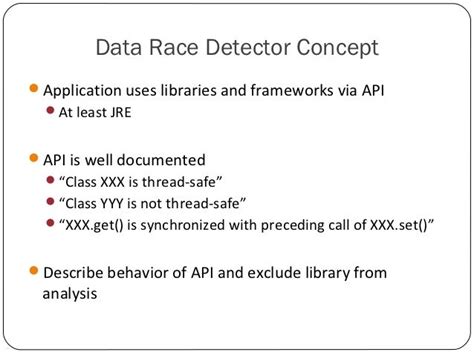 dynamic data race detection in concurrent java programs