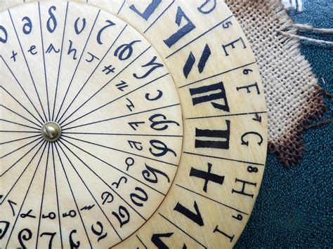 Cypher Wheel Cipher Wheel Dwarven Dwarvish Devek Elvin Etsy