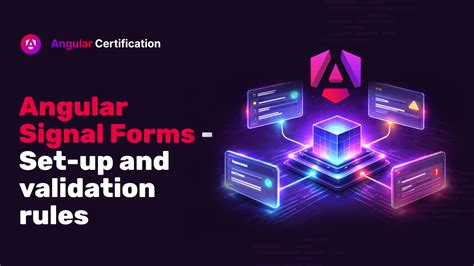 Angular Signal Forms — Set Up And Validation Rules Certificatesdev