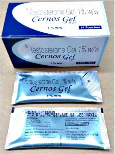 Cernos Testosterone 1w W Gel Packaging Type 1 14 Pouches At Rs 105