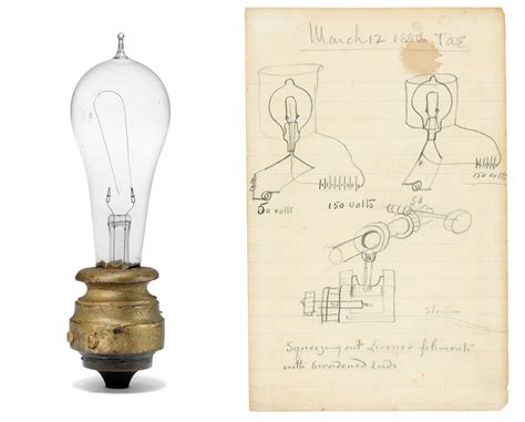Thomas Edison Light Bulb Diagram Thomas Edison Light Bulb Diagram
