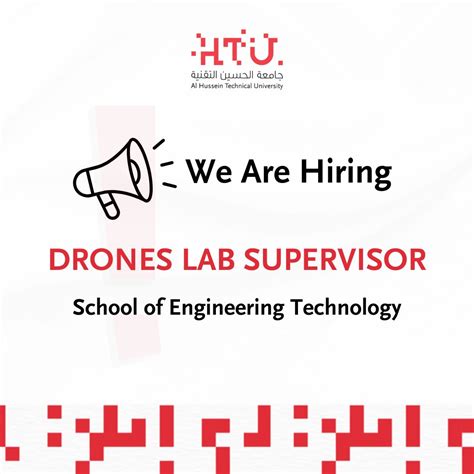 Joinus Htu Hiring Drones Al Hussein Technical University Htu