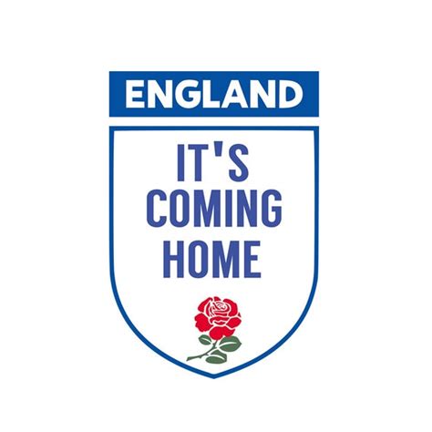 Its Coming Home England Crest Svg Png Dxf Eps  File Etsy