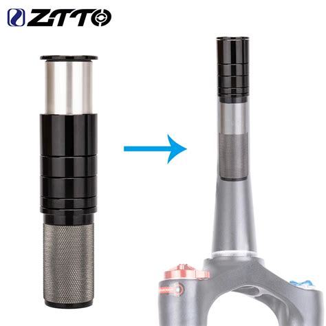 ztto mtb 자전거 포크 튜브 확장 스템 익스텐더 핸들바 라이저 확장 어댑터 도로 접이식 자전거 액세서리 28 6mm