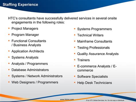 Htc Staff Augmentation Capability V02 Ppt Computer Software And Applications Computing