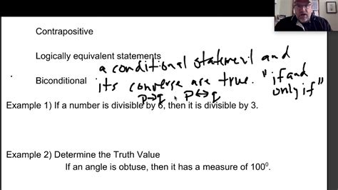 Unit 6 Proof Conditional Biconditional Video Youtube