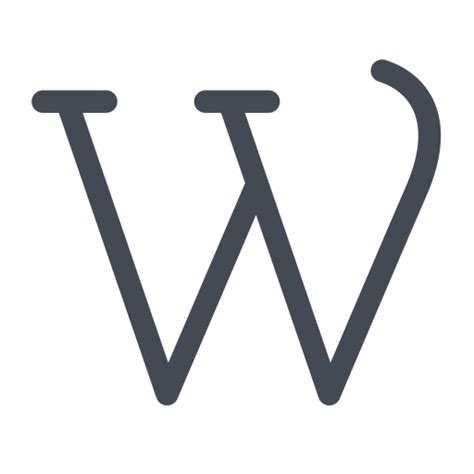 Icono Social Wordpress En Social Media Set Line Design