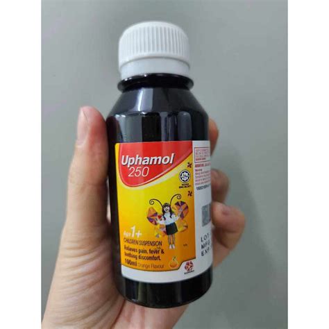 Uphamol 250mg Orange Suspension 100ml Exp 3 2026 Shopee Malaysia