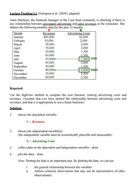 Lecture Problem Wk2 Sol Twupdated Lecture Problem 2horngren Et Al