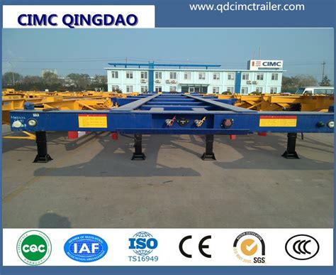 Cimc China 40ft Contaienr Semi Trailer For Sale Flatbed And Skeleton