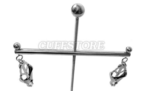 Stainless Steel Tower Of Pain Nipple Clamps With Plexiglass Cuffstore