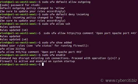 How To Setup A Ufw Firewall On Ubuntu 1804 Lts Server Nixcraft